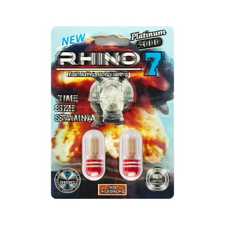 Rhino 7 5000 Double Pill (2 Capsules Each) - VIP